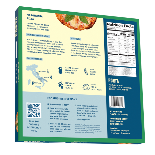 Margherita Pizza Delivery | PORTA